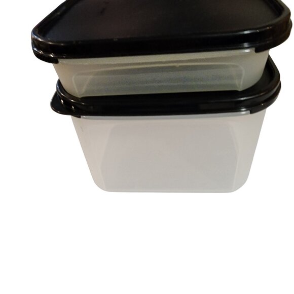Tupperware | Kitchen | Tupperware Modular Mates With Black Lids Set Of ...
